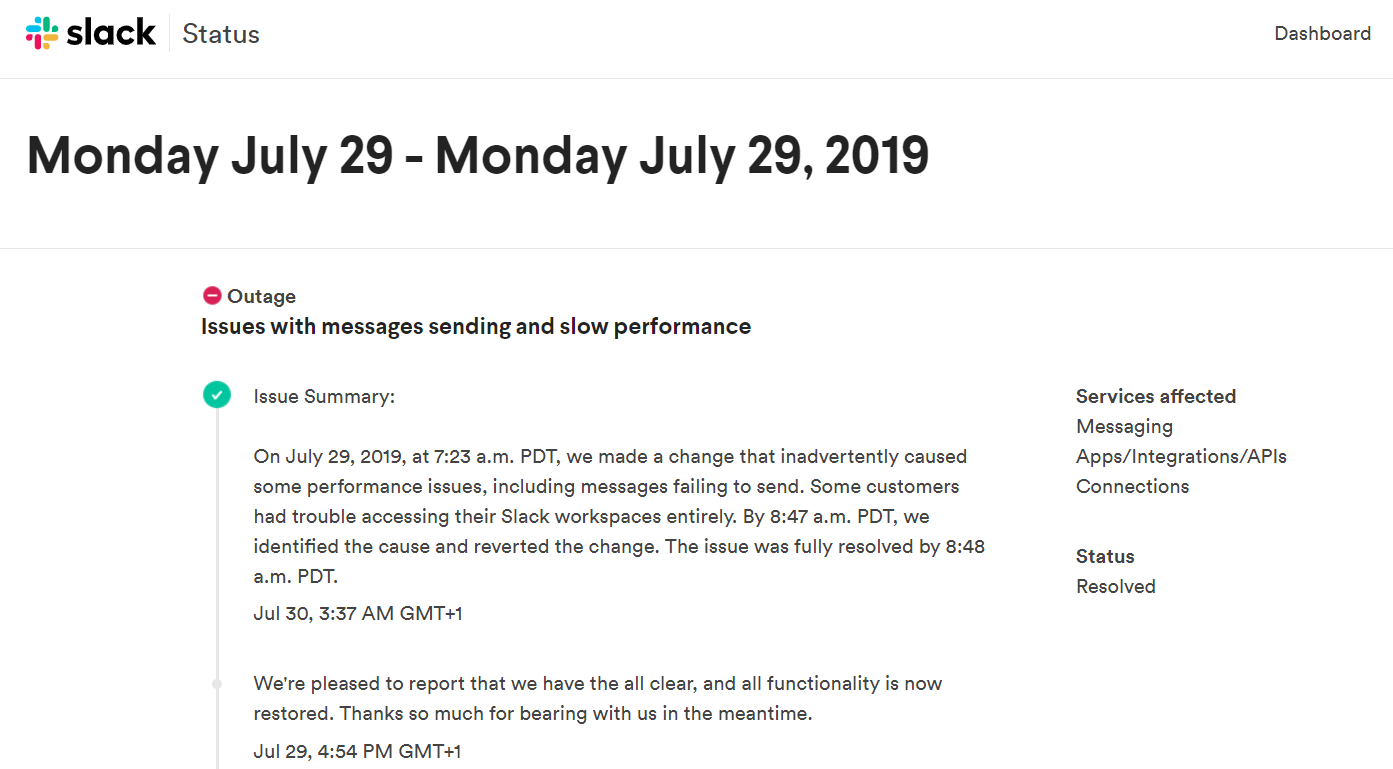 Slack Slips with Large-Scale Service Outage - UC Today