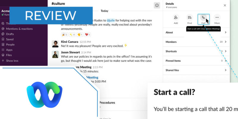 Cisco Webex Meetings for Slack Review - UC Today