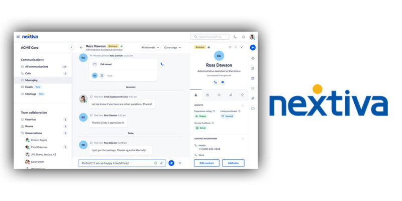 Nextiva Brings Team and Customer Communication Together - UC Today