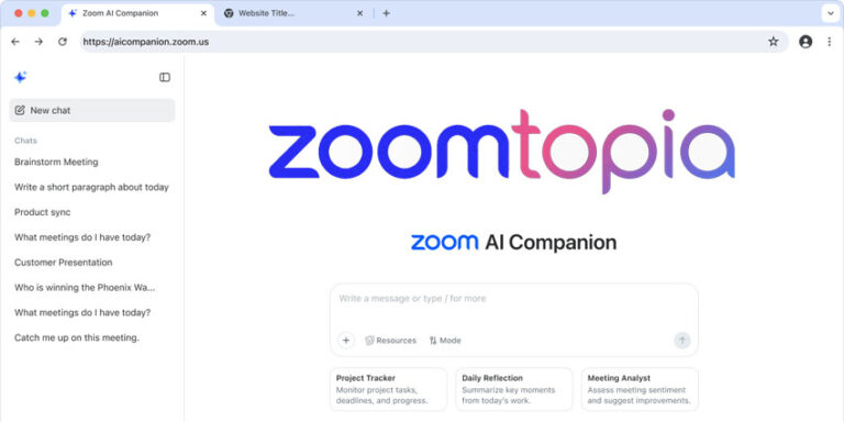 Zoomtopia 2025: Zoom Launches AI Companion 3.0, the 'Next Evolution of ...